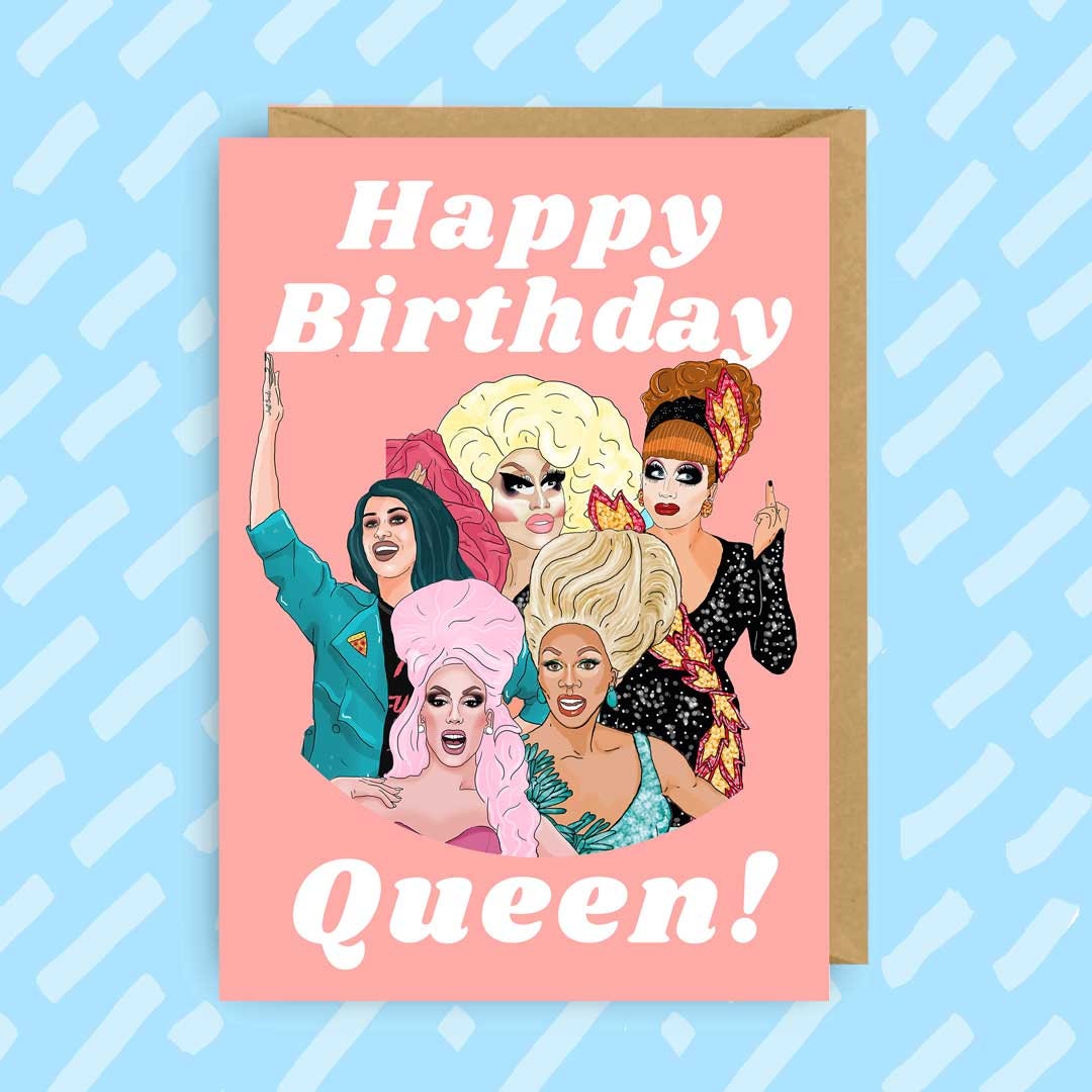 Greeting Card | “Rupaul's Drag Race Queens Birthday Card!” – Made X Hudson