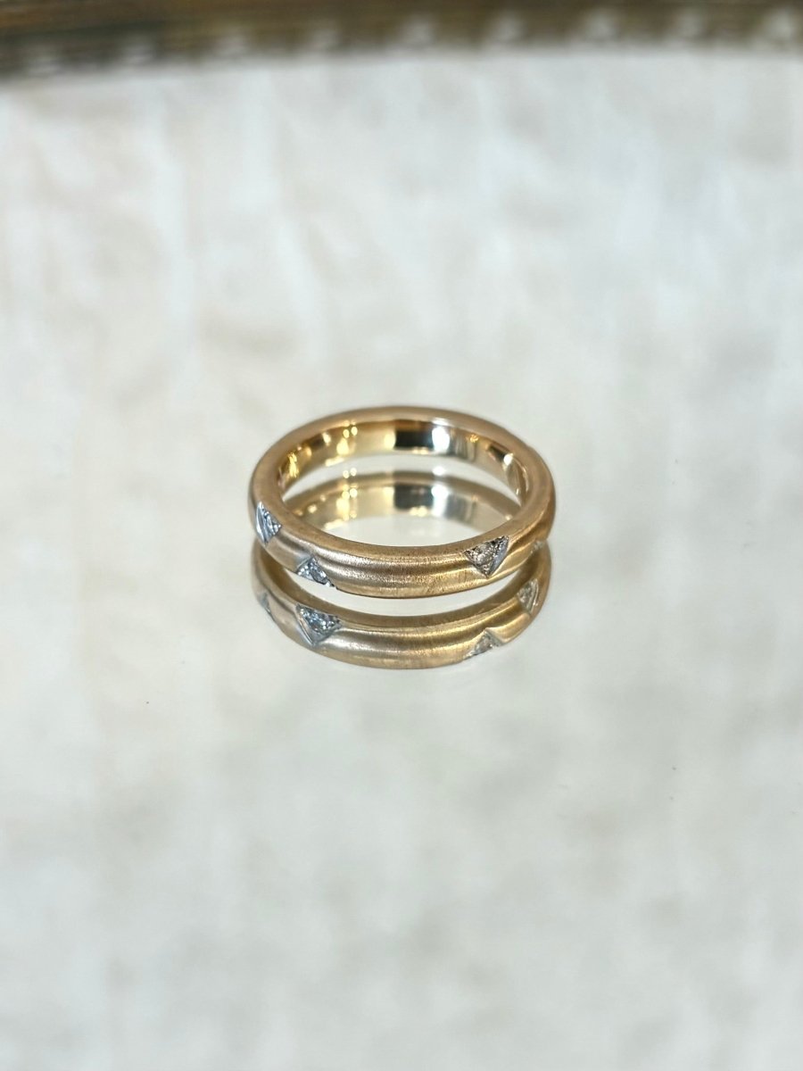Inlet 14K Gold Ring w/ .12CT Diamond – Made X Hudson