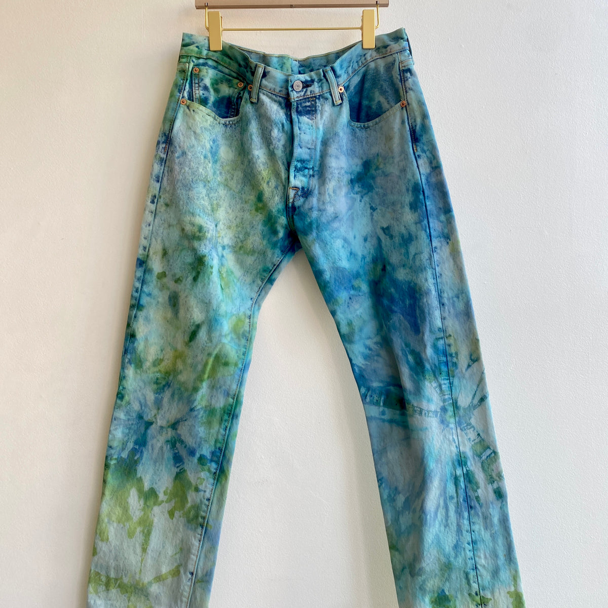 Green & Blue Acid Wash Jeans (Reworked) – Made X Hudson