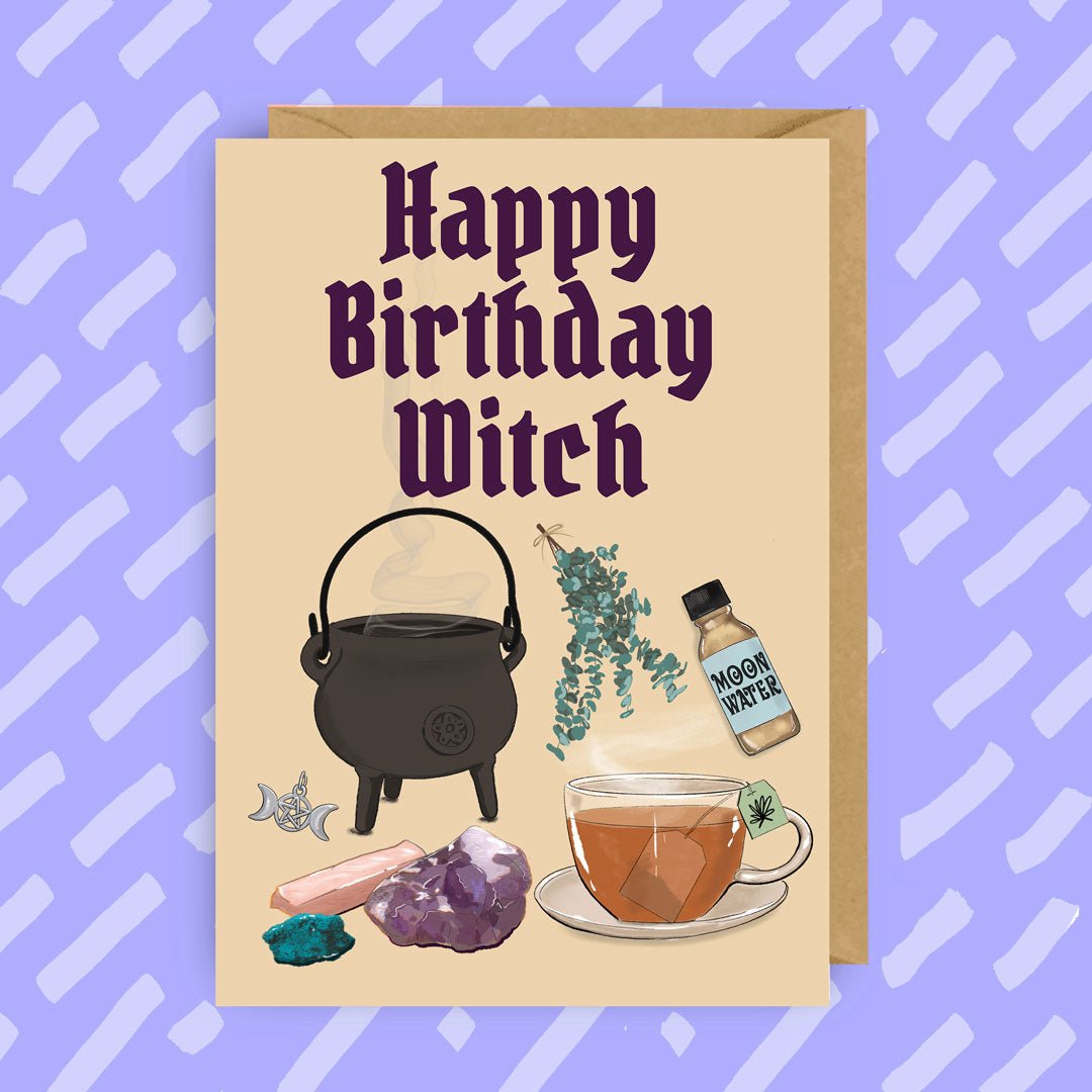 Greeting Card | “Happy Birthday Witch” – Made X Hudson