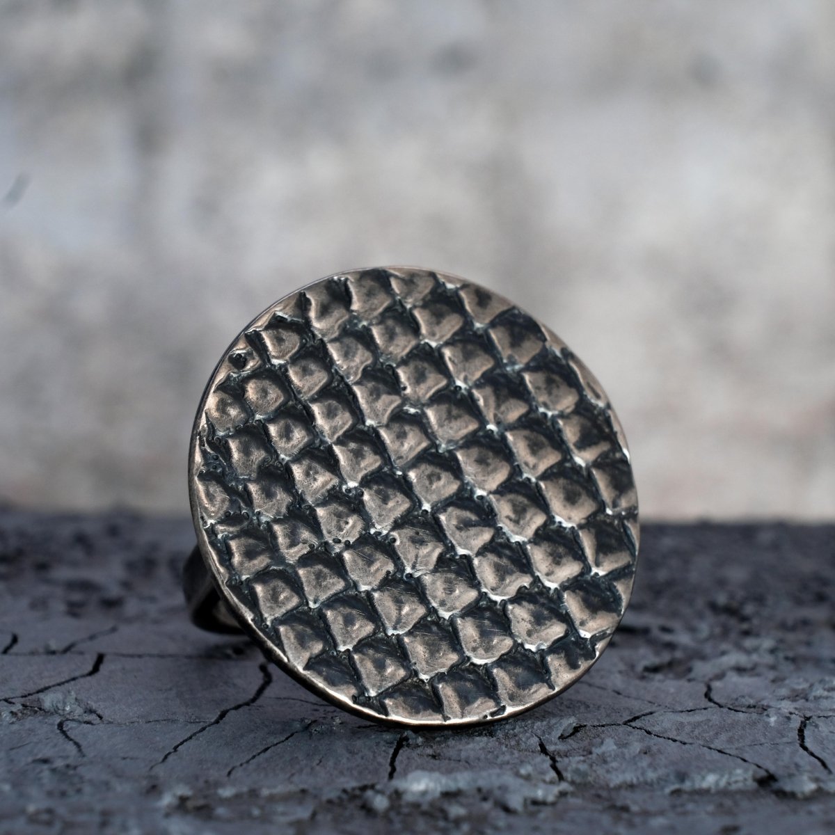 ROUND SNAKE SCALE RING – Made X Hudson