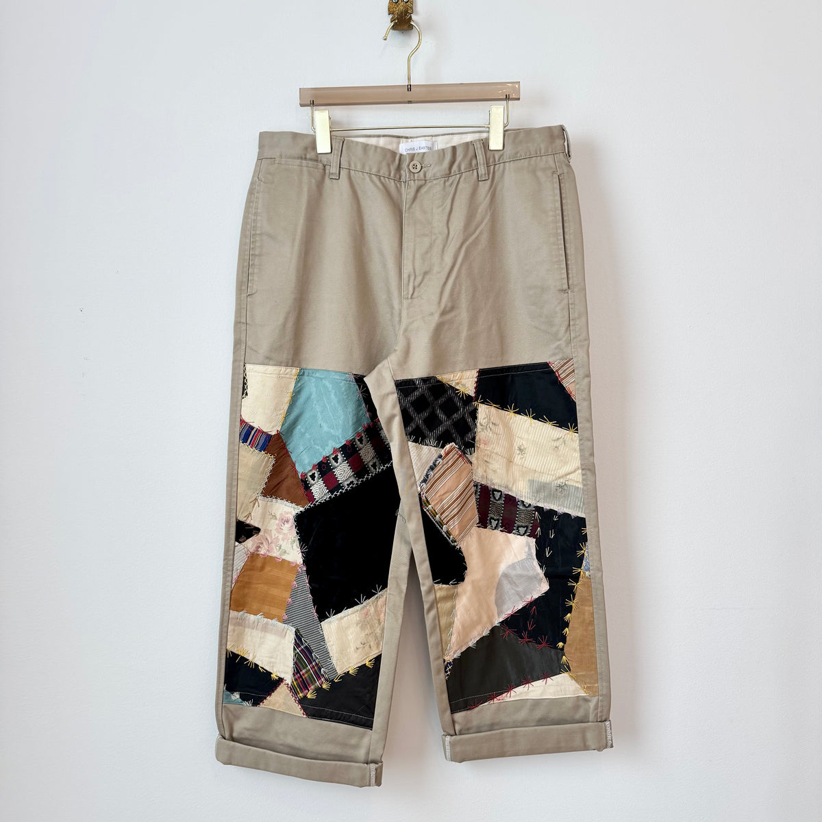 Silk Crazy Quilt Double Knee Chino Pant (Reworked) – Made X Hudson