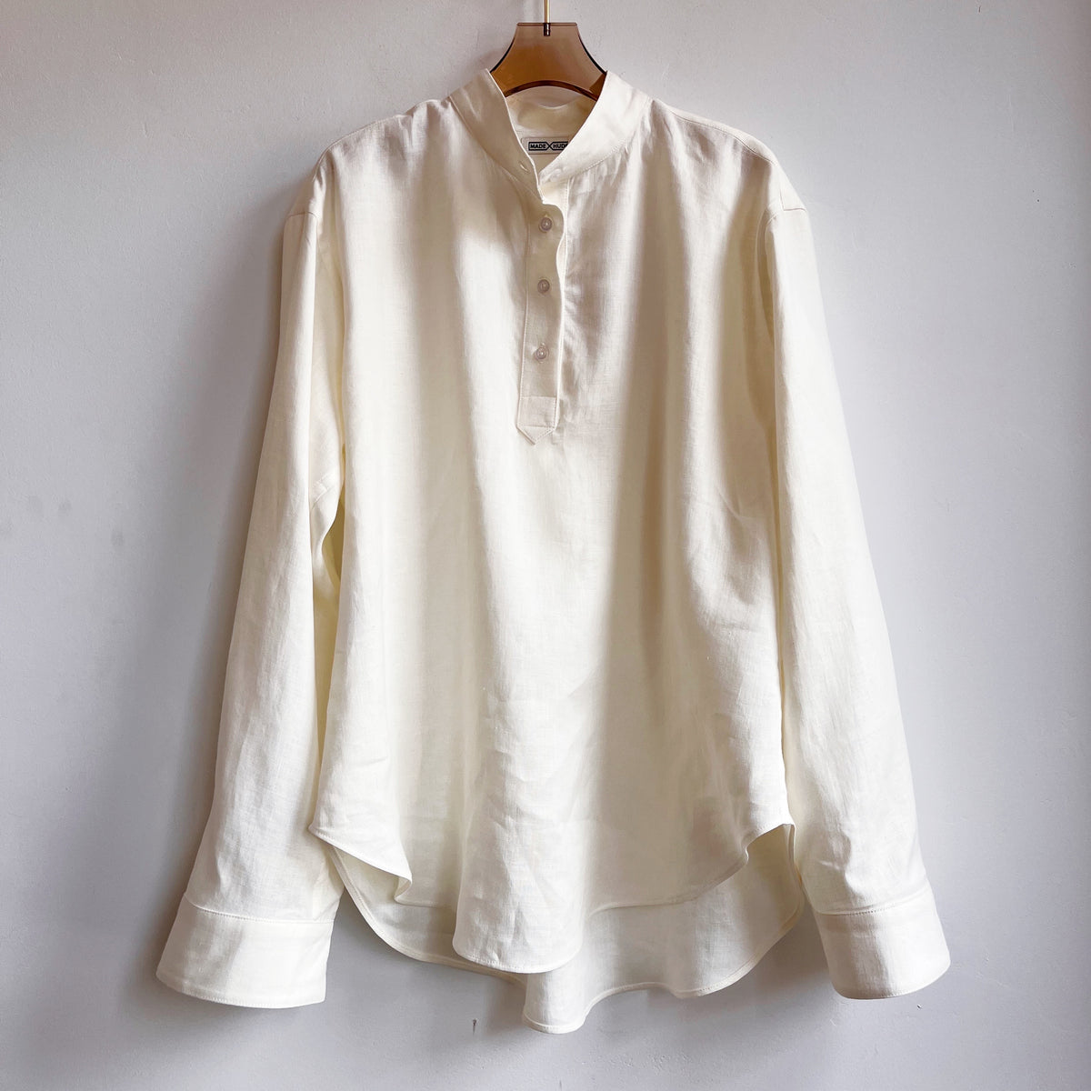Cream Linen Popover Shirt – Made X Hudson